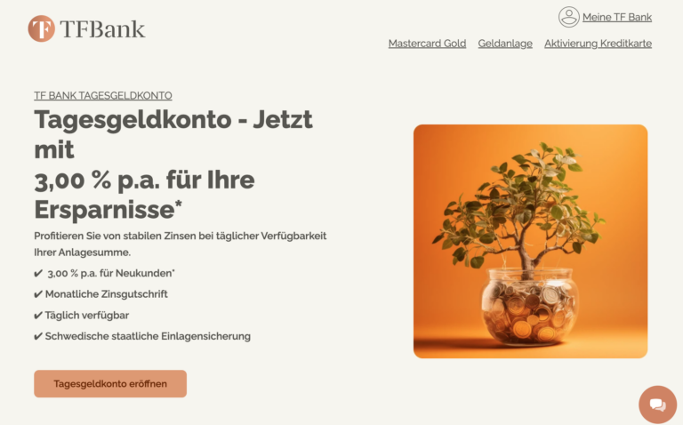 TF Bank Tagesgeldkonto im Test 2026