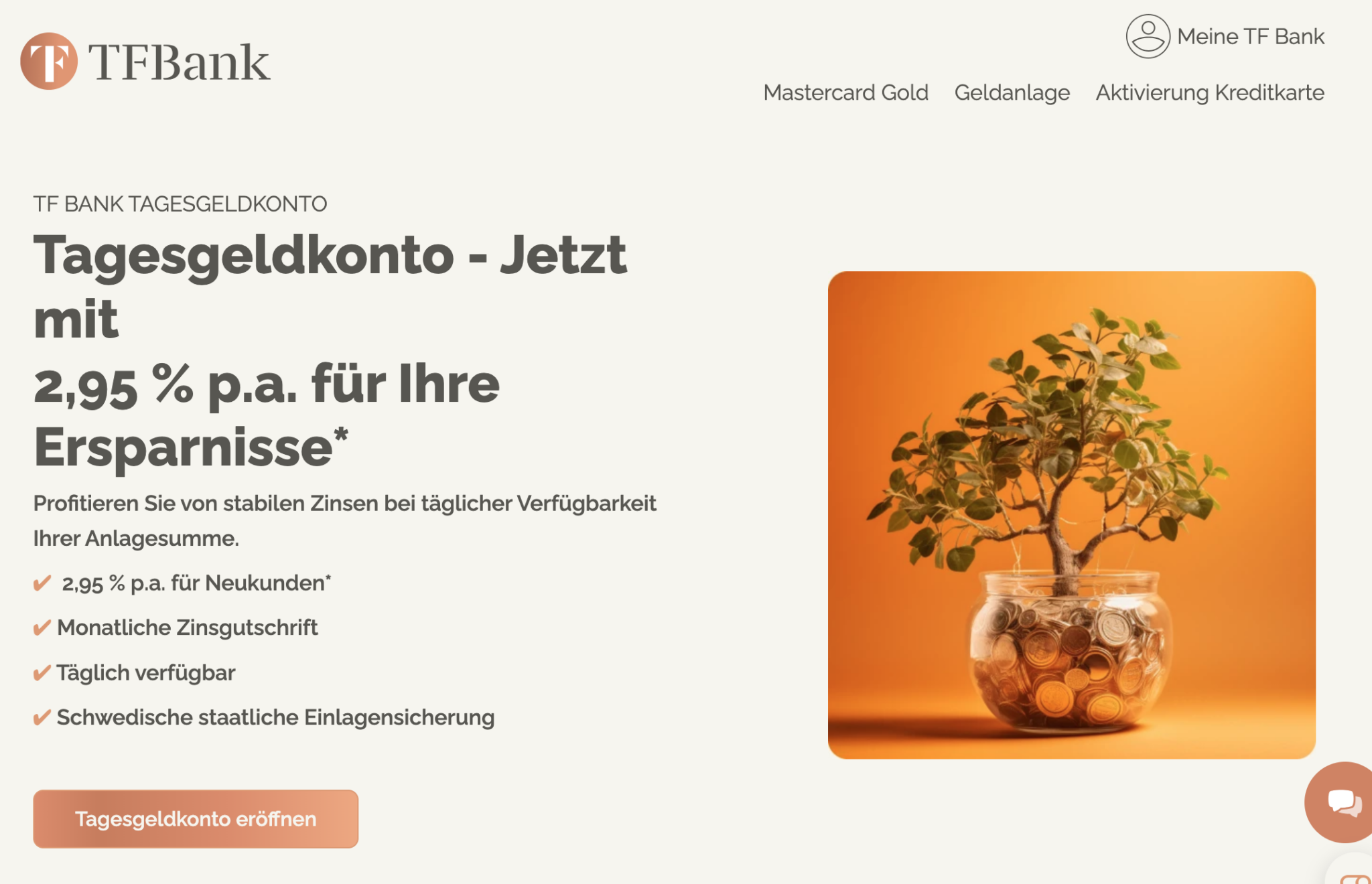 TF Bank Tagesgeldkonto im Test 2025